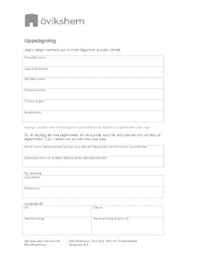 Fillable Online ovikshem Upps gning - ovikshem.se Fax Email Print - pdfFiller