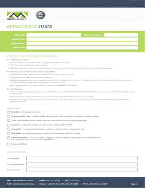 Fillable Online Generic BOQ App Form - moneymarket.com.au Fax Email ...