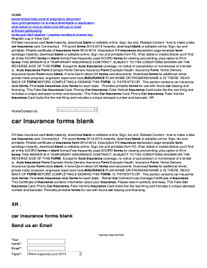 Fillable Online car insurance forms blank - lx.ineedthatone.com Fax ...