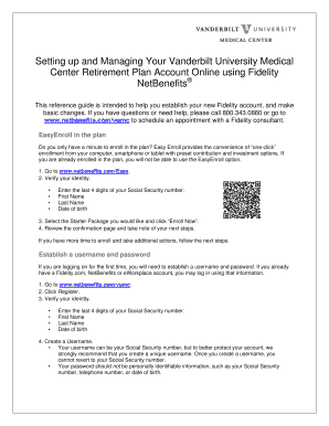 Fillable Online hr mc vanderbilt Setting up and Managing Your ...