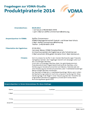 Fillable Online arm vdma - als Fax an (+49) 69 6603-2978 Fax Email ...