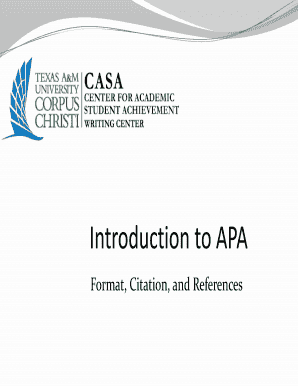 Fillable Online Introduction to APA Fax Email Print - pdfFiller