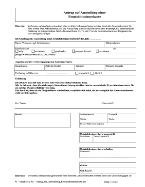 Fillable Online hafenlohr Antrag auf Ausstellung einer ...