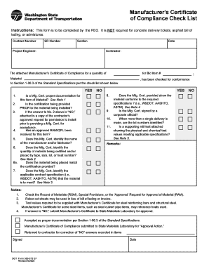 Fillable Online Manufacturers Certificate Fax Email Print - pdfFiller