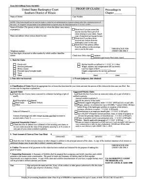 Fillable Online ilsb uscourts Form B10 (Official Form 10)(10/05) United ...