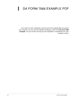 Fillable Online Da Form 7566 Example. da form 7566 example Fax Email ...