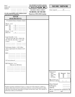 Fillable Online vpa uncg DEGREE CHECK SHEET SCHOOL OF MUSIC - vpa.uncg ...