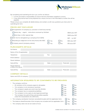 Fillable Online APPLICATION FORM Deregistration of Company Fax Email ...