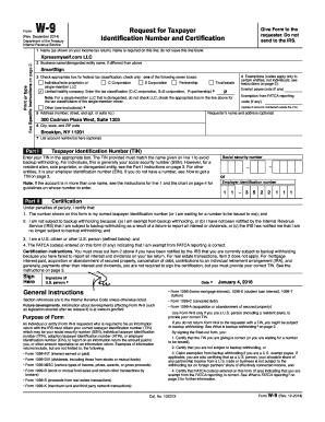 Fillable Online W-9 Request for Taxpayer Identi?cation Number and Certi ...