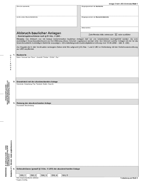 Fillable Online secure2 web-amt Aktenzeichen Abbruch baulicher Anlagen ...
