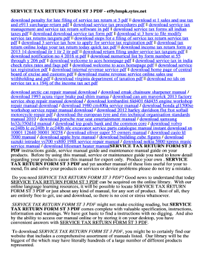 Fillable Online et9yhmpk sytes SERVICE TAX RETURN FORM ST 3 PDF ...