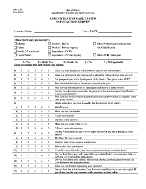 Fillable Online illinois ADMINISTRATIVE CASE REVIEW Fax Email Print ...