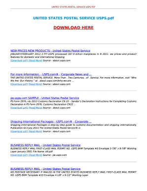 Fillable Online avlib UNITED STATES POSTAL SERVICE USPS. UNITED STATES ...
