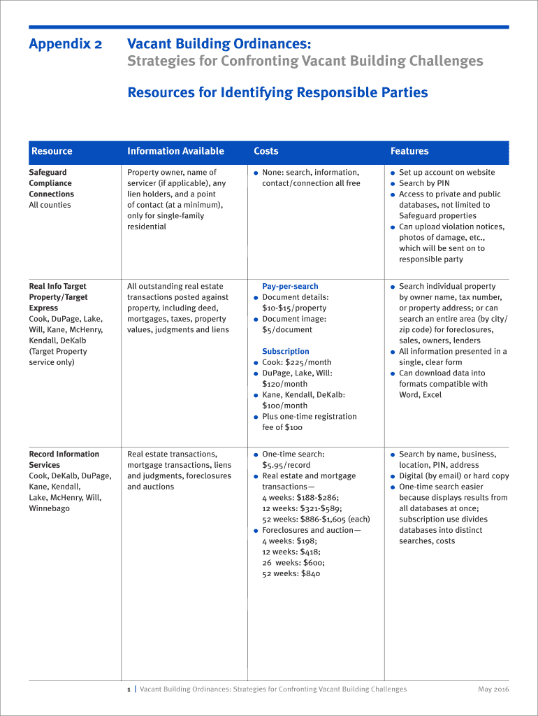 Fillable Online bpichicago Vacant Building Ordinances: Fax Email Print ...
