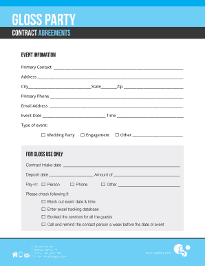 Fillable Online group party Contract Fax Email Print - pdfFiller