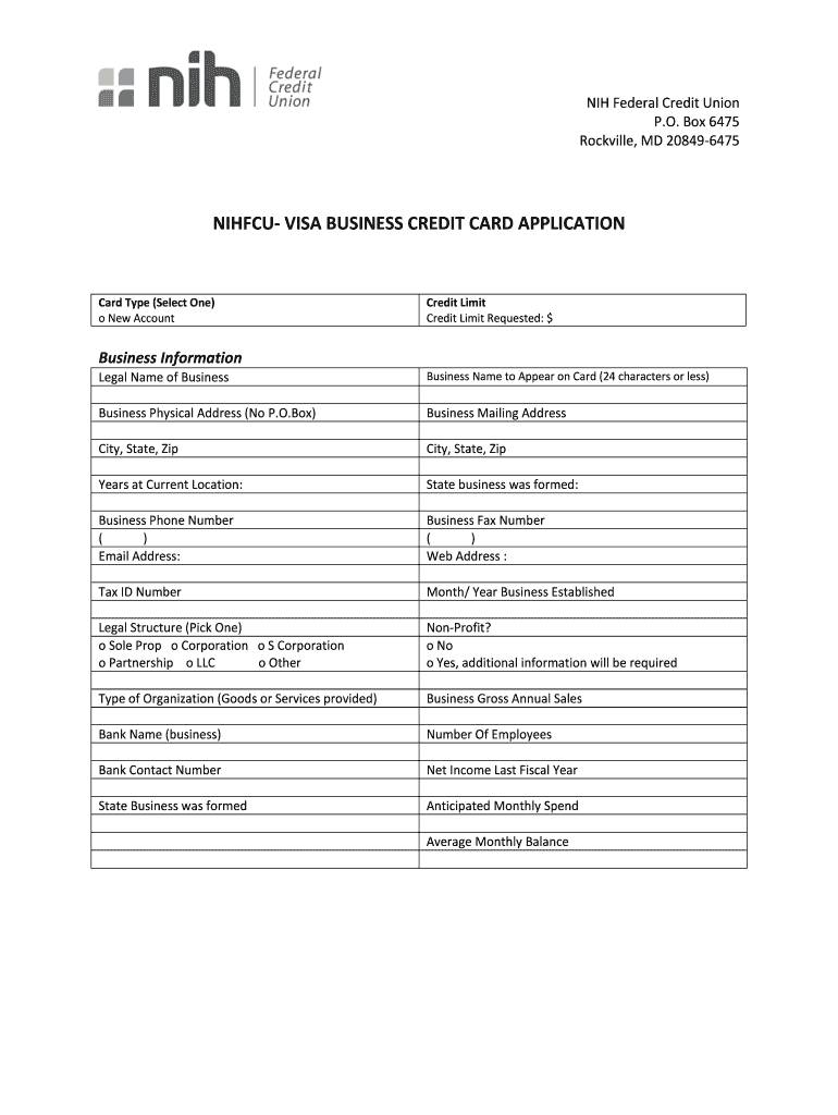 Fillable Online nihfcu NIH Federal Credit Union - nihfcu Fax Email ...
