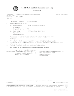 Fillable Online Title Officer: Fax Email Print - pdfFiller