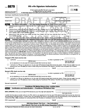 8879 Tax Form - Fill Online, Printable, Fillable, Blank | pdfFiller