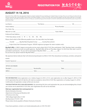 Fillable Online wku master-plan-application-2016 - wku Fax Email Print ...