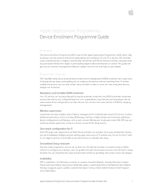 Fillable Online Apple Deployment Programmes Device Enrolment Programme Guide Fax Email Print ...