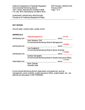 Fillable Online cdpr ca California Department of Pesticide Regulation ...