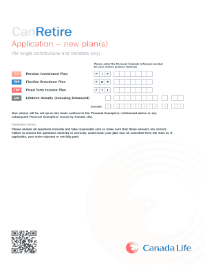 Fillable Online documents canadalife co CanRetire - documents ...