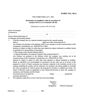 Fillable Online Declaration of compliance with the provisions ofSection ...
