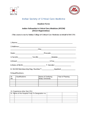 Fillable Online Indian Society of Critical Care Medicine - isccm.org ...