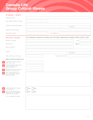 Fillable Online documents canadalife co Claims procedures Fax Email ...
