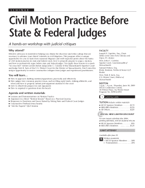Fillable Online mcle CivilMotionPracticeBefore State&FederalJudges ...