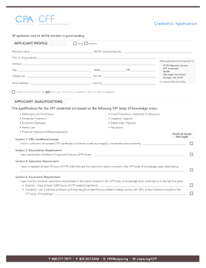 Fillable Online aicpa CFF Credential Exam Registration and Scheduling ...