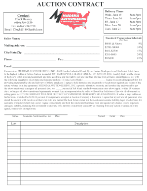 Fillable Online AUCTION CONTRACT - miedemaauctioneering.s3.amazonaws ...