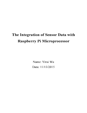 Fillable Online The Integration of Sensor Data with Raspberry Pi ...