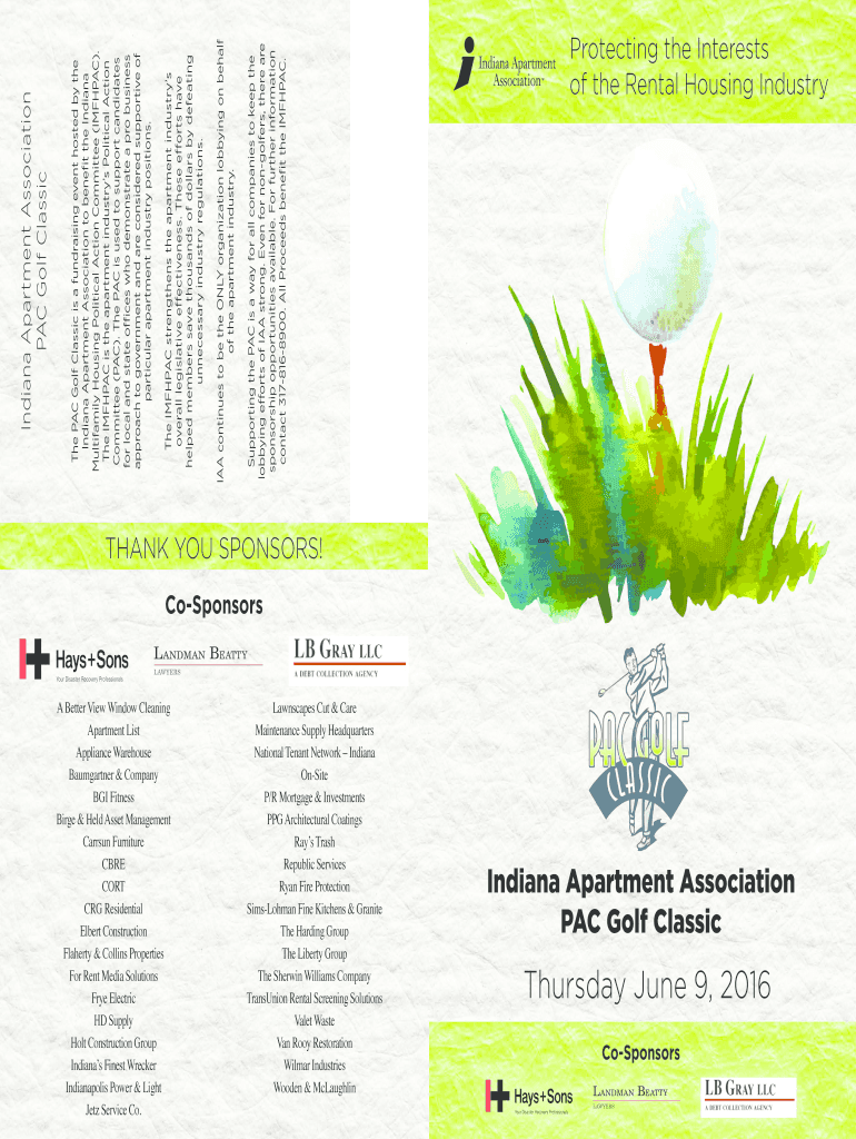 Fillable Online Co-Sponsors - IAA Fax Email Print - pdfFiller
