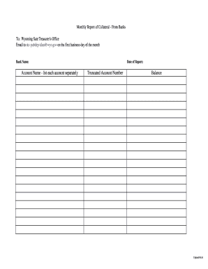 Fillable Online Monthly Report of Collateral from Banks Form 06.16.xlsx ...