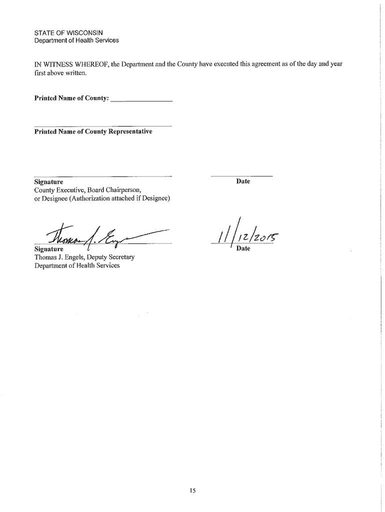 Fillable Online dhs wisconsin 2016 State and County Base Signature ...