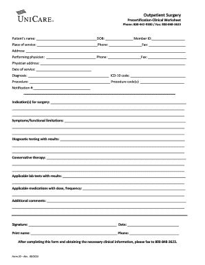 Anformm Prior Authorization Request - Fill Online, Printable, Fillable ...