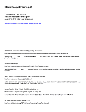 Fillable Online Blank Recipet Forms - pdfslibforyou.com Fax Email Print ...