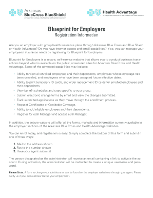 Fillable Online Blueprint for Employers Registration Form Fax Email ...
