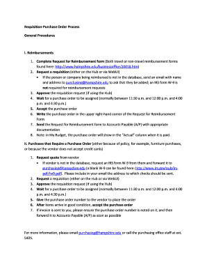Fillable Online Requisition-Purchase Order Process Fax Email Print - pdfFiller