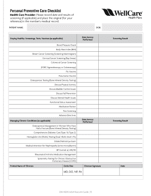Fillable Online HEDIS Resource Guide Adult R Fax Email Print - pdfFiller