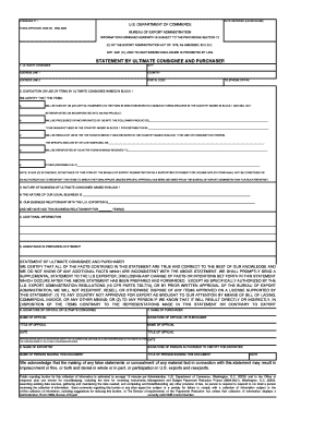 Fillable Online Consignee Statement.xls Fax Email Print - pdfFiller