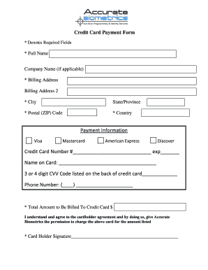 Fillable Online * Billing Address Fax Email Print - pdfFiller