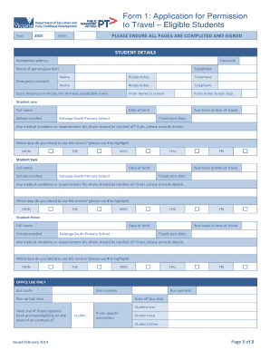 Fillable Online kats vic edu Form 1: Application for Permission - kats ...