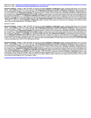 18 Printable employment verification form Templates - Fillable Samples ...