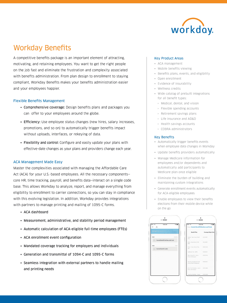 Fillable Online Workday Benefits Fax Email Print - pdfFiller