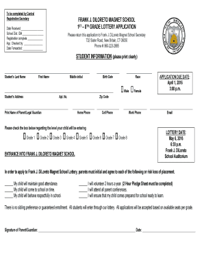 Fillable Online 2016-2017 Application (K-8) - csdnb.org Fax Email Print ...