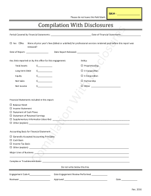 Fillable Online Compilation With Disclosures Fax Email Print - pdfFiller