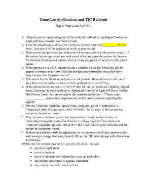 Fillable Online chpfs TennCare Applications and TJC Referrals - chpfs ...
