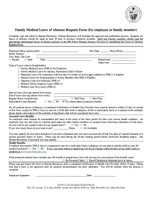 Fillable Online seattleu Family Medical Leave of Absence Request Form ...